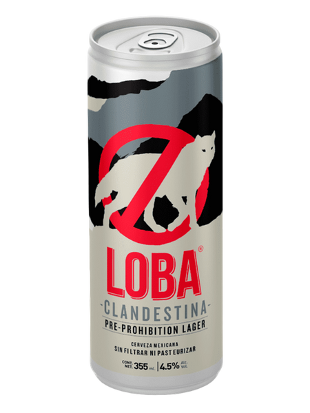 Loba Clandestina Lager Lata 355 ml – La Belga